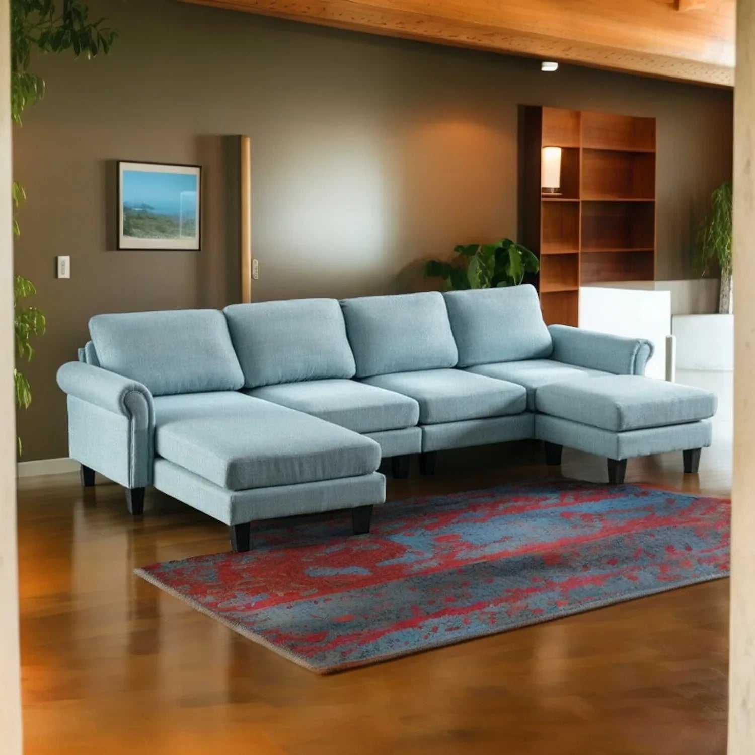 Moria 6 Seater L Shape Modular Fabric Sofa For Living Room – TORQUE ...