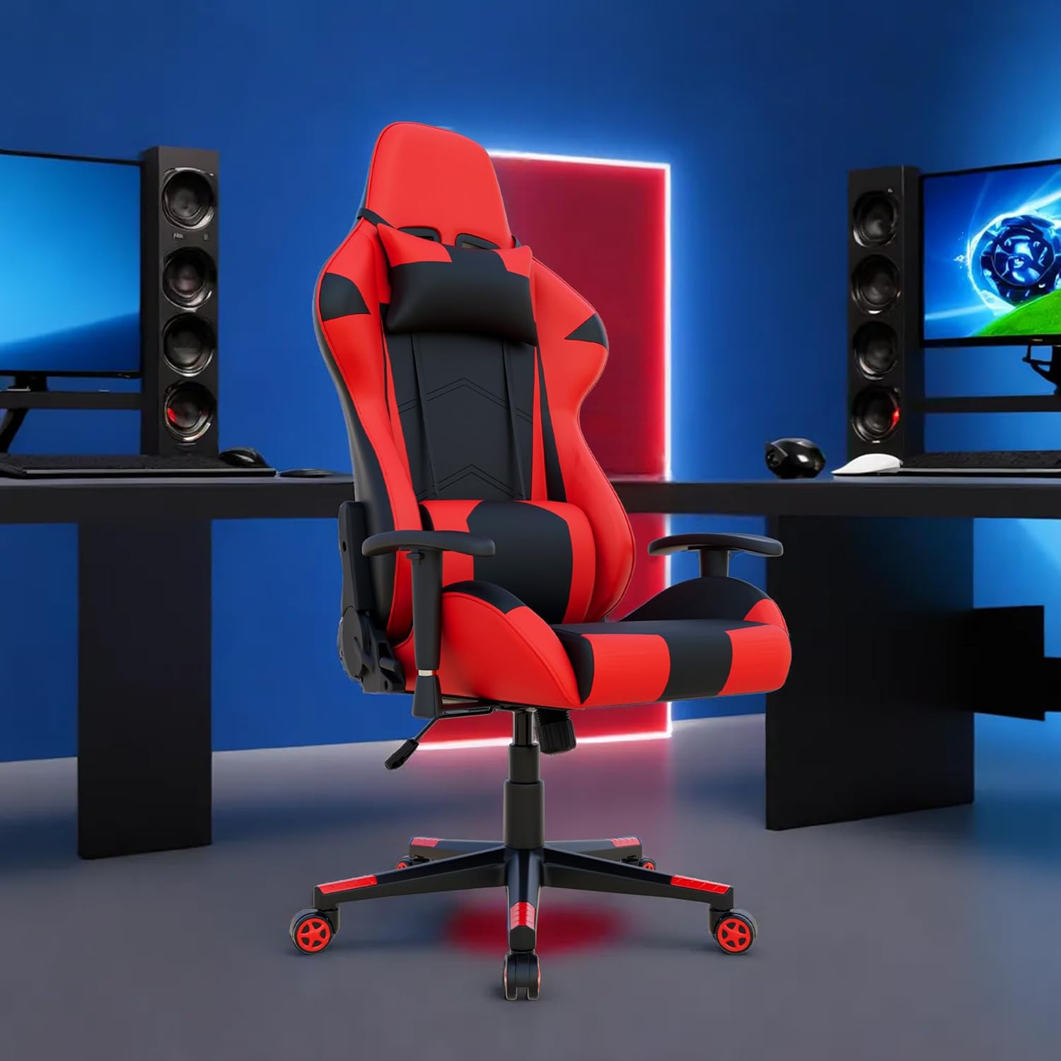 Leo Gaming Chair with Metal Predator, Racing Style Ergonomic Premium H ...
