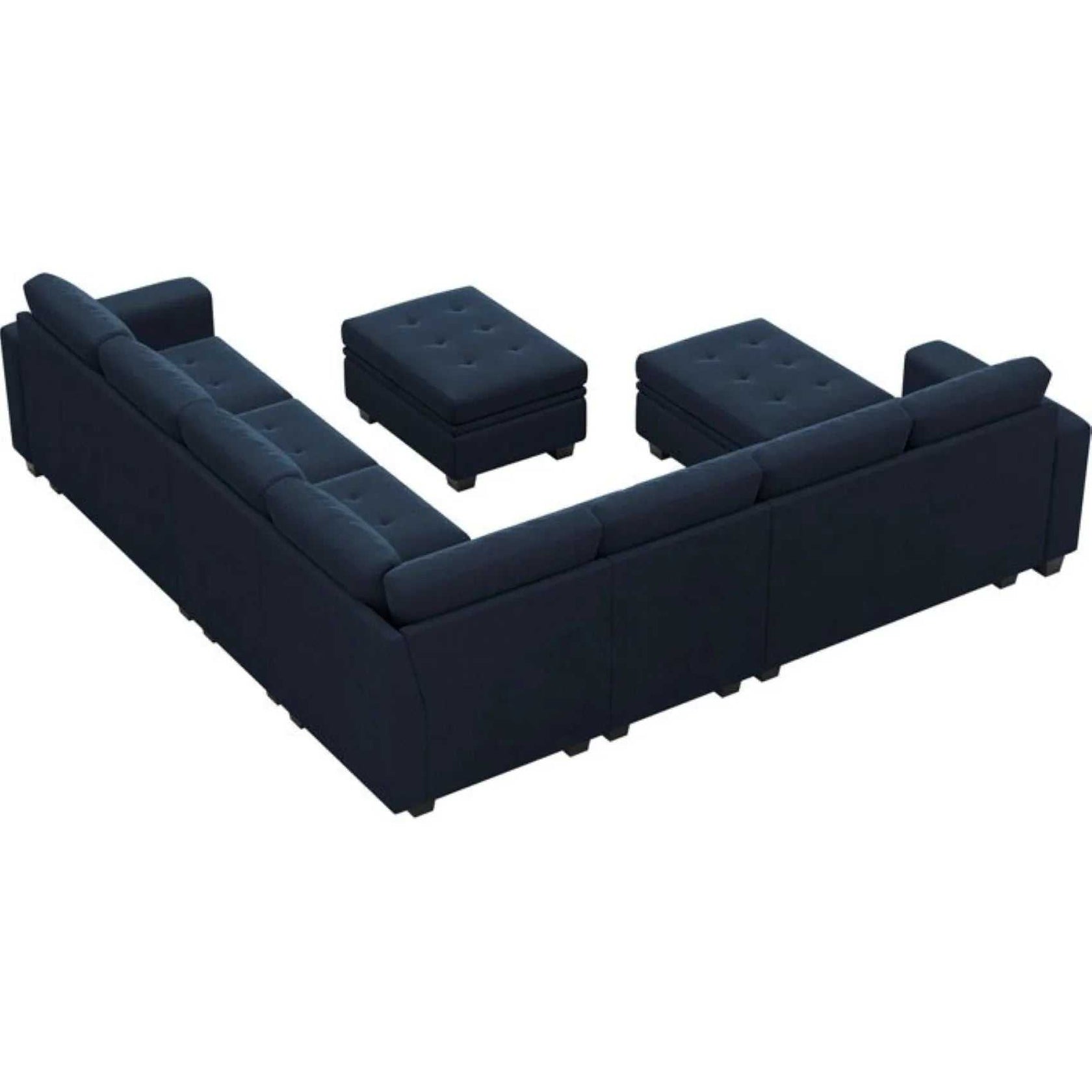 Moris 8 Seater Interchangeable Modular Corner Fabric Sofa with Storage – Torque India