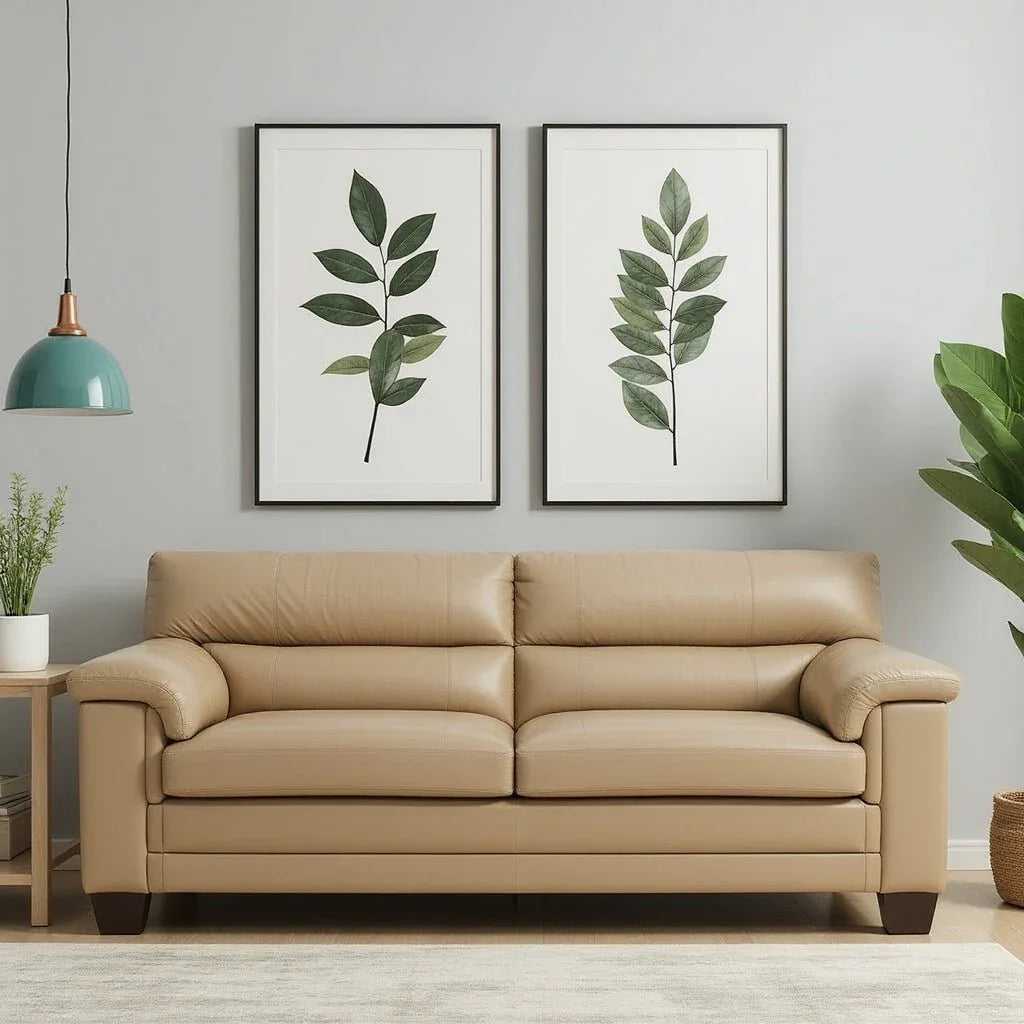 Slouch 2 Seater Leatherette Sofa For Living Room – TORQUE INNOVATIONS ...