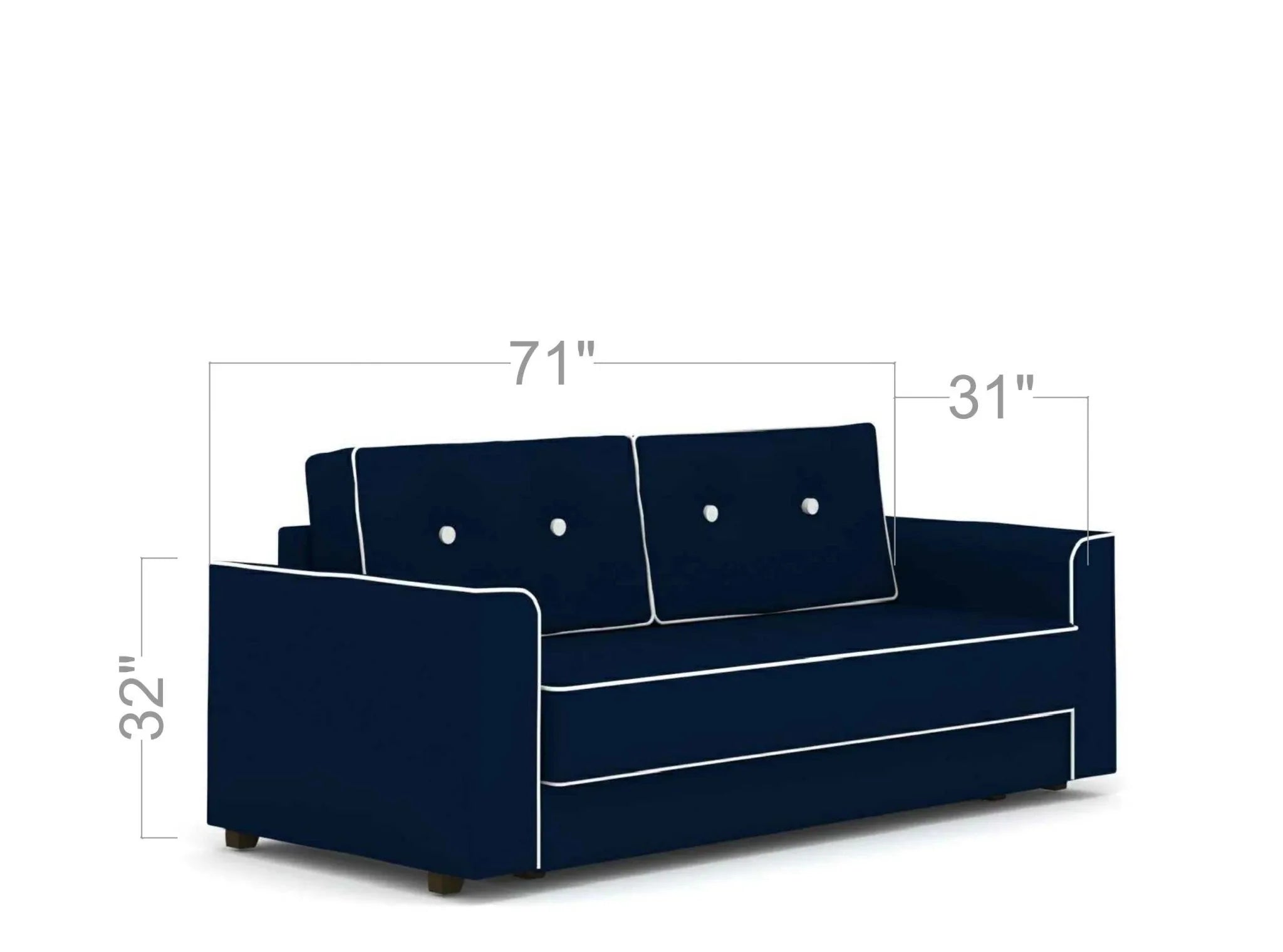 Julianne 2 Seater Fabric Sofa for Living Room – Torque India