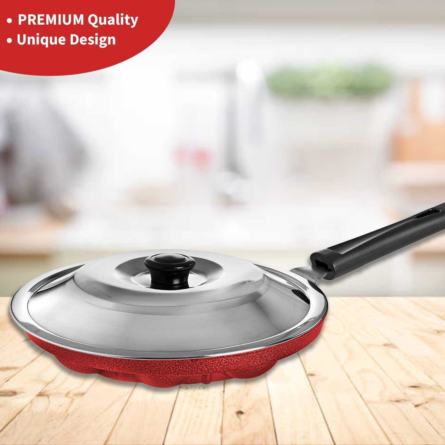 Torque Non Stick 12 Cavity Aluminium Appam Patra/Paniyaram, 48% OFF